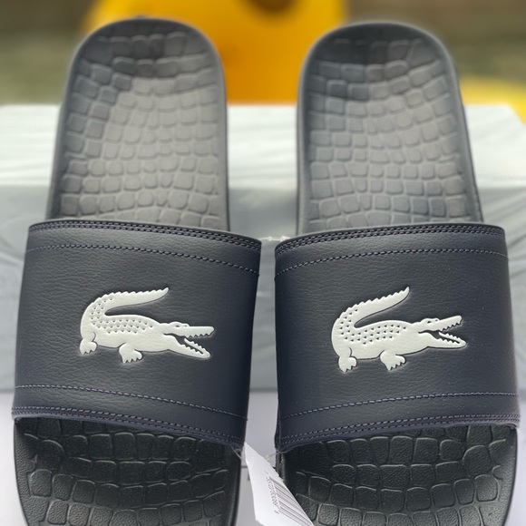 Lacoste | Shoes | Lacoste Mens Croc Slides Black | Poshmark